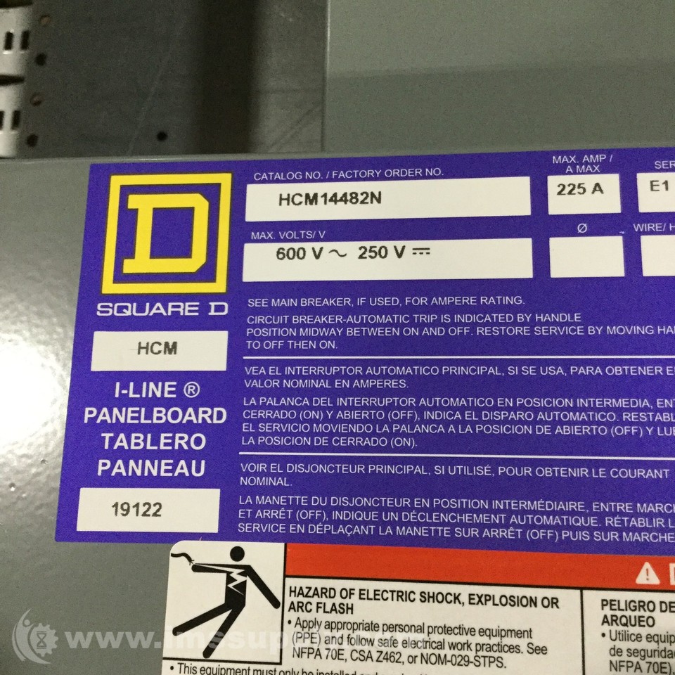 Square D HCM14482N I-Line Panelboard Interior, 225A FNFP | eBay