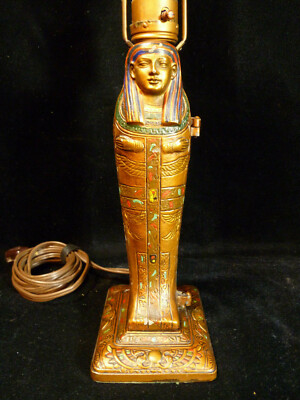 RARE SIGNED LOUIS V. ARONSON EGYPTIAN REVIVAL EROTIC MUMMY LAMP - CIRCA ...
