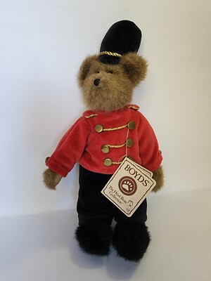 Boyds Bears Noble Nutcracker Red Velvet Jacket Christmas Decor Soldier ...