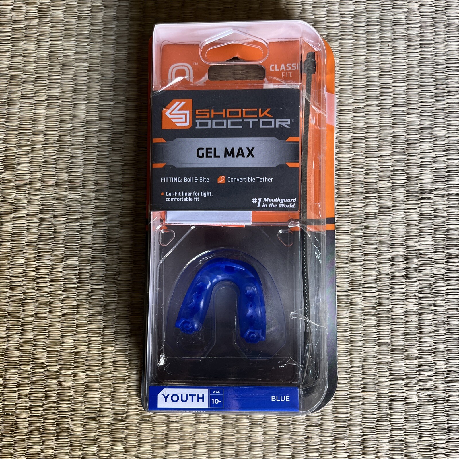 SHOCK DOCTOR BLUE YOUTH 10- MOUTHGUARD STRAP / STRAPLESS DAMAGED ...