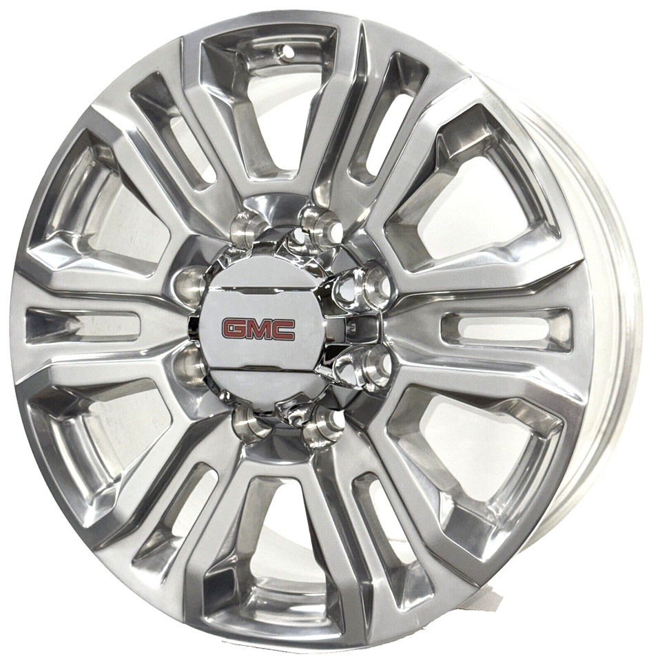 20" polished OE replica 5957 rims fits 2011 2024 GMC Sierra 2500 3500 ...