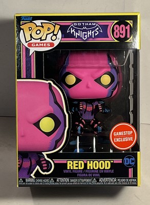 Funko DC Pop! Games RED HOOD #891 BLACKLIGHT Gotham Knights GameStop ...