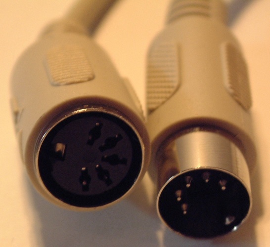 12ft/feet/foot long AT/XT Keyboard 5pin DIN Male~Female Extension M~F ...