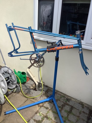 Raleigh Chopper Mk4 New Space Blue Frame Forks Chainset Kickstand ...