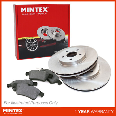 Mintex Brakebox Front Brake Discs & Pads For Fiat Ducato 2.3 120 ...