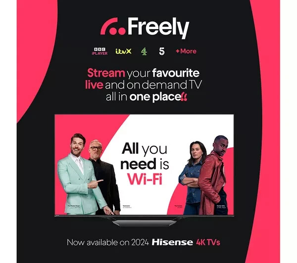HISENSE A7N 43 inch QLED 4K HDR Smart Freely TV - 43A7NQTUK | eBay