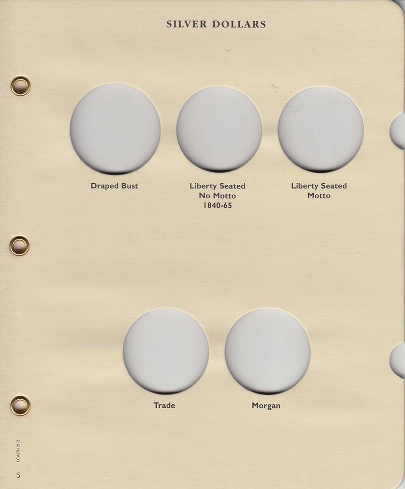 Littleton Album For 19th Century US Type Coins Model LCA78 New w/ Free ...