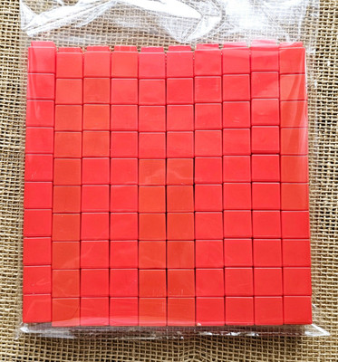 Didax Unifix Set 100 Interlocking Counting Cubes Math Manipulatives All ...