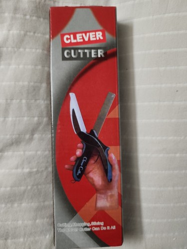 Clever Food Cutter Kitchen Scissors Easy Smart Chopper w/ Built in ...