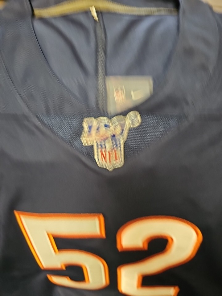 NEW W/Tags !!!! NFL NIKE ON FIELD Stitched JERSEY CHICAGO BEARS #52 ...