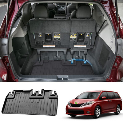 For 2011-2020 Toyota SIENNA Cargo Liner Heavy Duty Rear Trunk Cover TPE ...