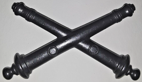 US Army FEILD ARTILLERY BRANCH Insignia Pin SUBDUED VTG ORIGINAL ...