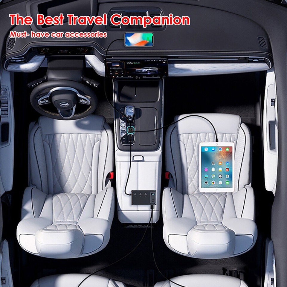 Car Cigarette Lighter Socket Splitter USB Charger Power Adapter Outlet ...