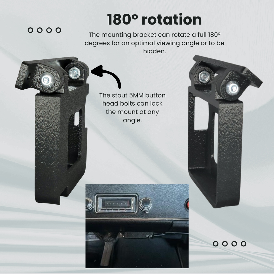 Under dash mount for Holley EFI 3.5" screen Terminator X, Sniper and ...