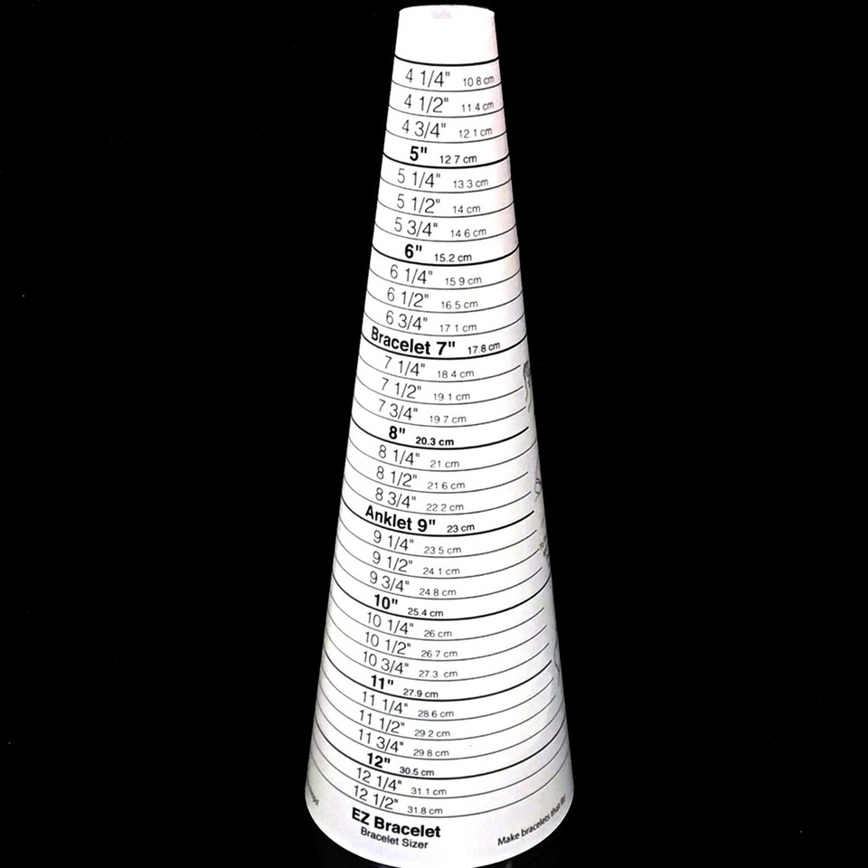 EZ Bracelet Sizer Gauge Travel Size(4"-12.5") or EZ Necklace Size 11 ...