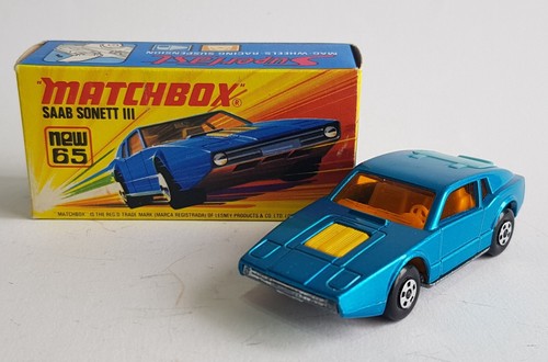 Rare Matchbox Superfast No. 65, SAAB Sonett III - Superb Pristine Mint ...