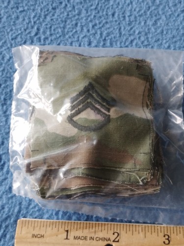 BUNDLE OF 20 - U.S. ARMY CAMO STAFF SERGEANT Badge Sew-On PATCHES - NEW ...