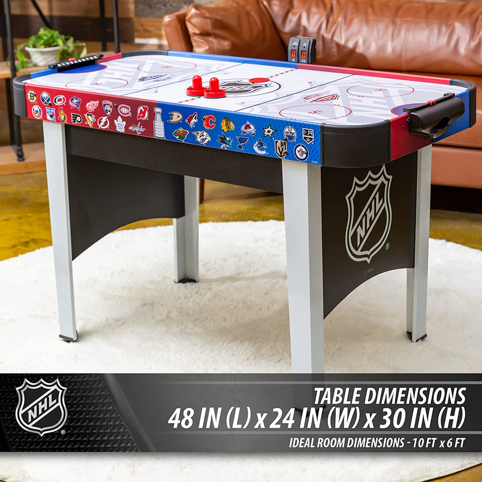 48" Mid-Size NHL Rush Indoor Hover Hockey Game Table Easy Setup Air ...