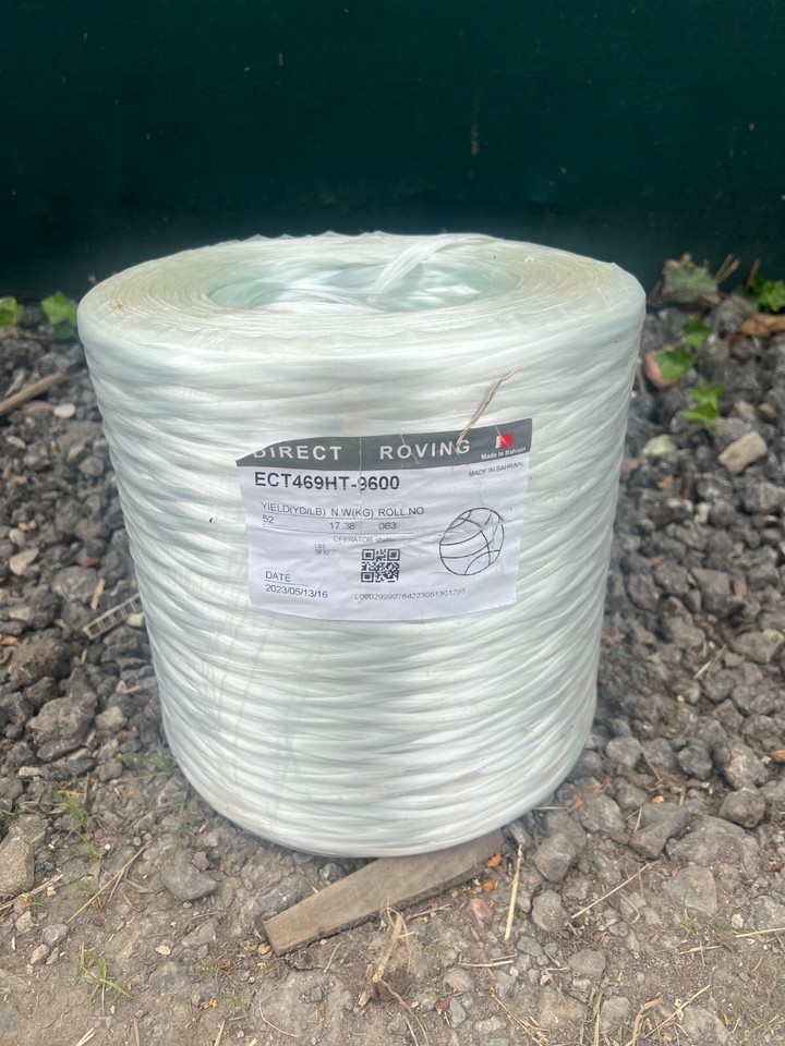 1x Roll 52 Yield Fiberglass Direct Roving ECT469HT-9600 Cpic 17kg ...