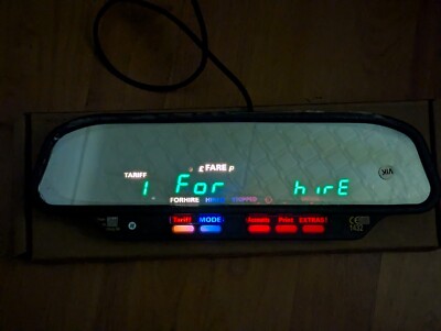 Viking Mirror Taxi Meter ( Green Digits) | eBay UK