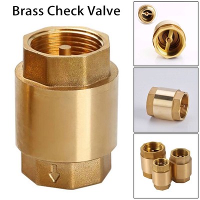 1Pcs In-Line Spring NPT Brass Check Valve Anti Backflow Valve | eBay.de