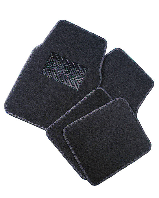 Lion 4 Piece Carpet Floor Mat Set Black Universal Fit Auto Car SUV 4WD ...