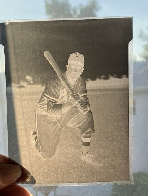 Really Nce Photo and Negative of Phillies Whiz Kid Willie "Puddin" Head ...