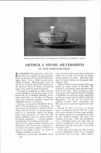 1926 Magazine Article * Arthur J. Stone Silversmith | eBay