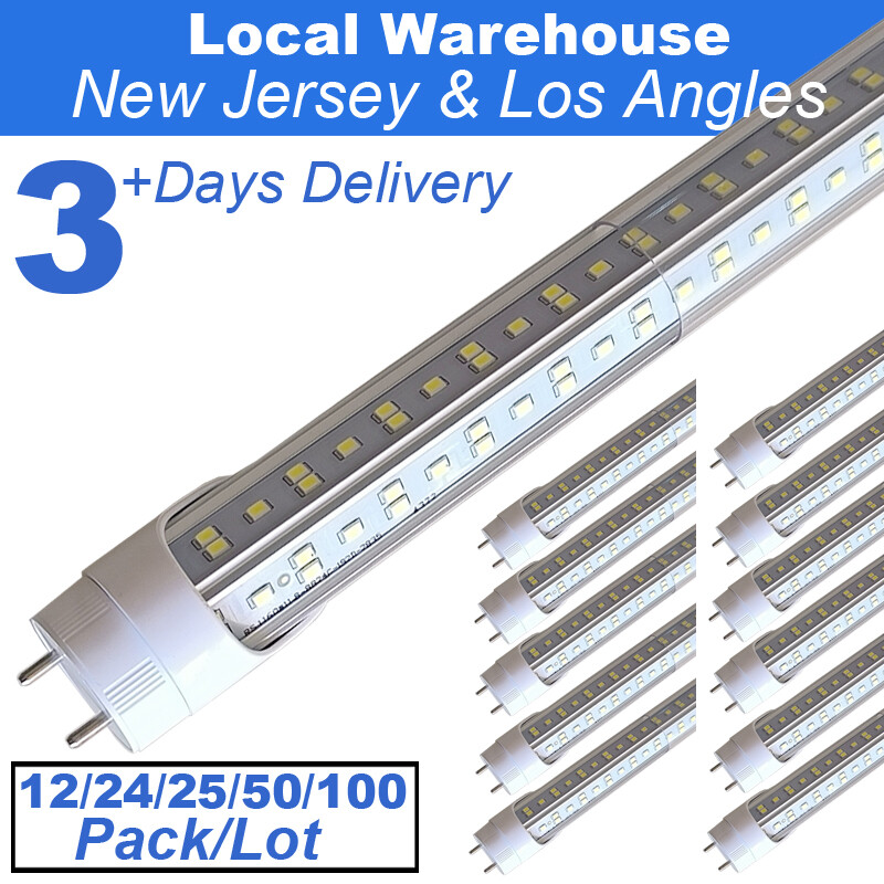 T8 4FT LED Tube Light Bulb 72W 7200LM G13 Bi-Pin T8 4 Foot LED Shop ...