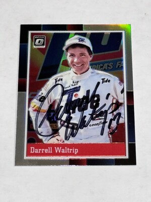 Darrell Waltrip signed card 2021 DONRUSS RETRO 1988 OPTIC PRIZM TIDE ...