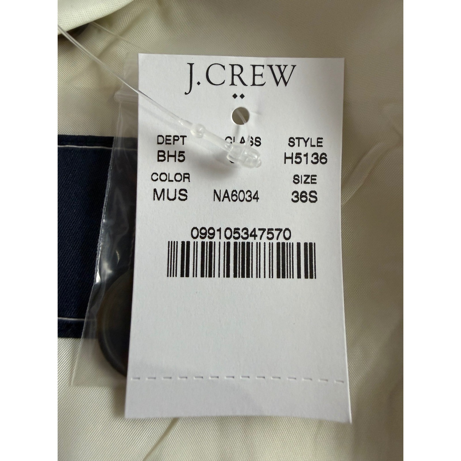 J.Crew Thompson Blazer Mens 36S Sandy Dune New Flex Chino Suit Jacket ...