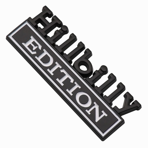 2pc Hillbilly Edition Emblem 3D Fender Badge Nameplate Car Decal ...