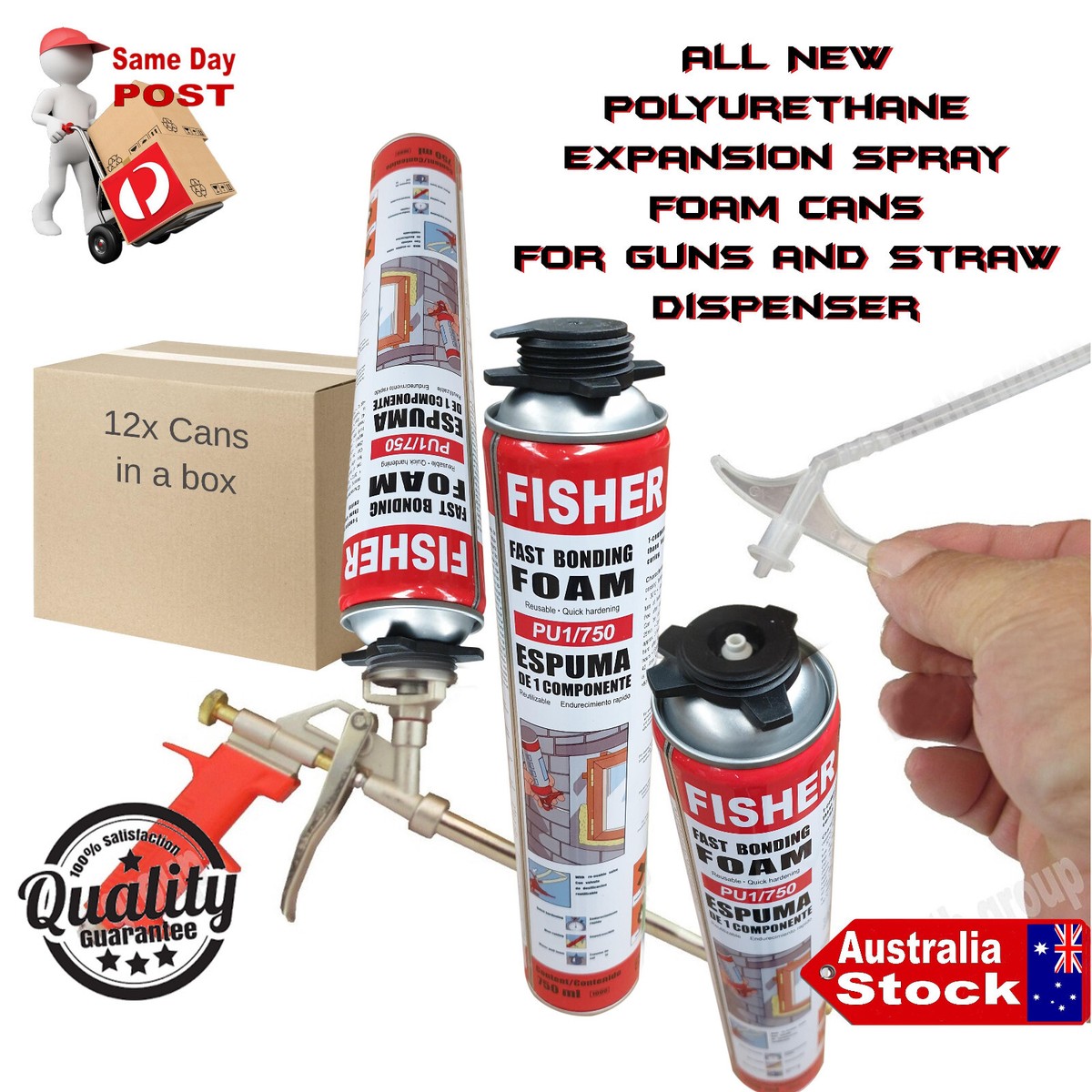 Polyurethane Spray Foam Cans ABRO Pu Foam Spray, Can, 750 Ml At