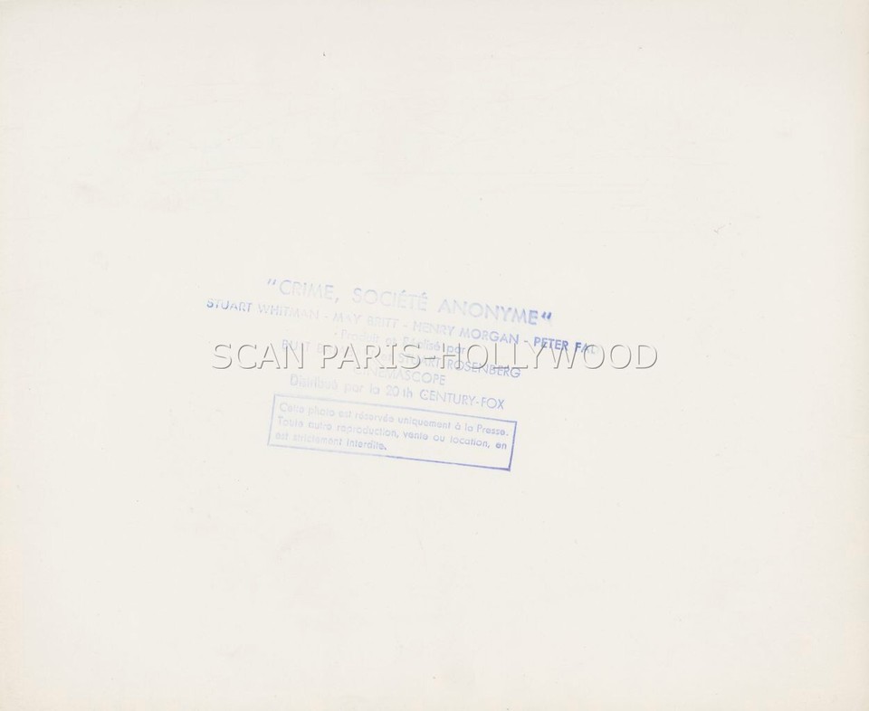 STUART WHITMAN MAY BRITT MURDER, INC. 1960 ORIGINAL PHOTO #6 | eBay