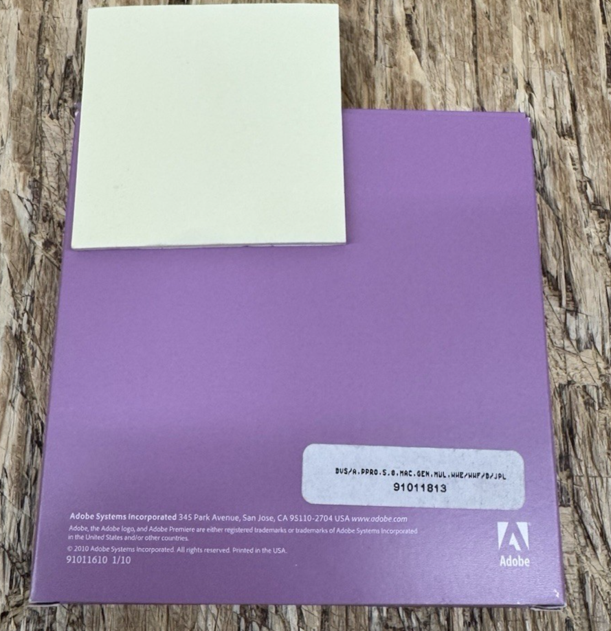 CS5, Adobe Premiere Pro CS5 Video Editing UPGRADE 2 Disc Set Mac W ...