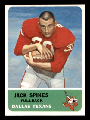 1962 Fleer Football #23 Jack Spikes NM/MT | eBay