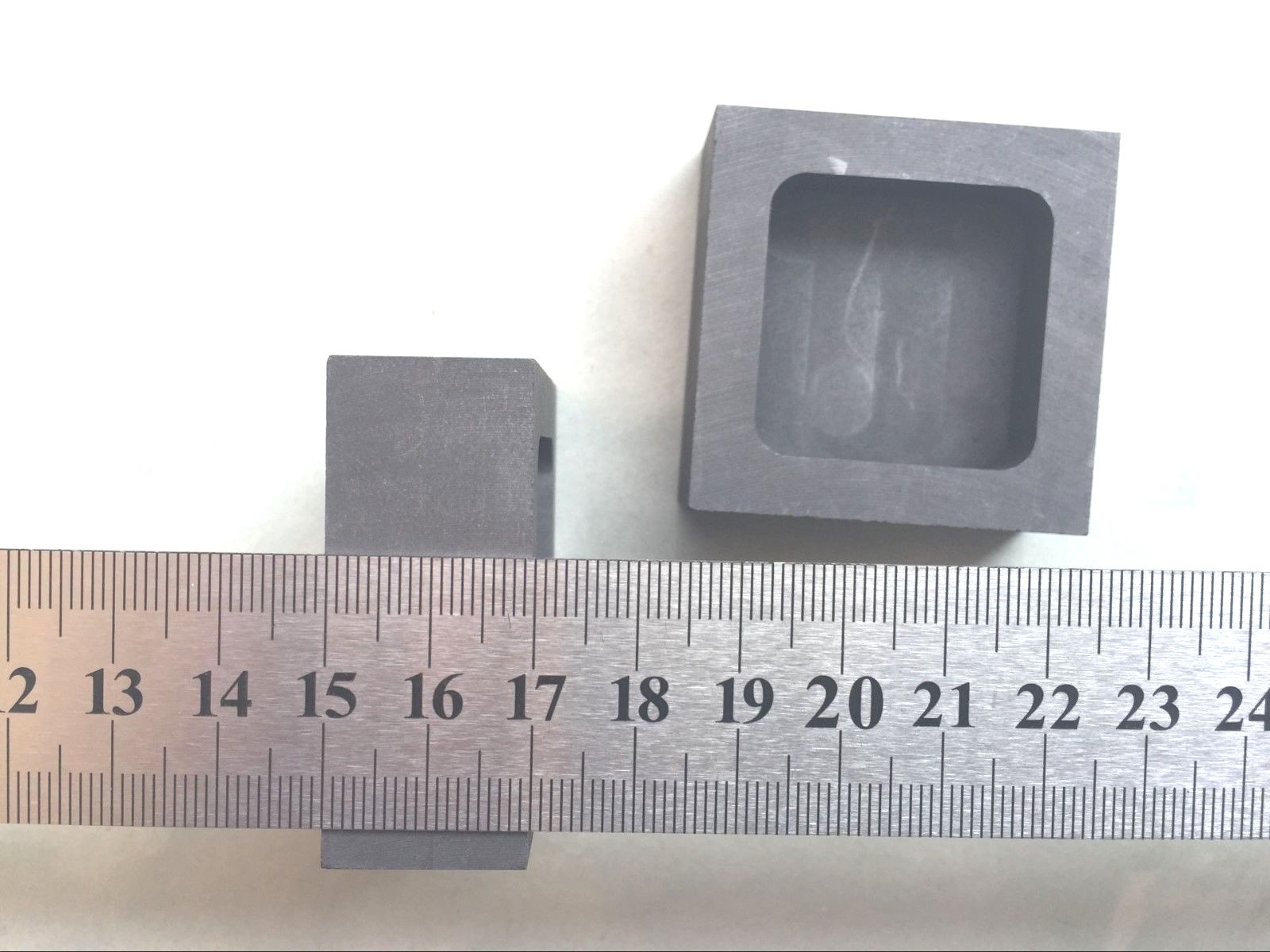 2"x2"x0.787" SILVER Graphite Ingot Bar Combo Mold Melting Casting ...