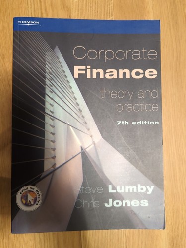 Corporate Finance: Theory and Practice by Chris Jones, Stephen Lumby ...