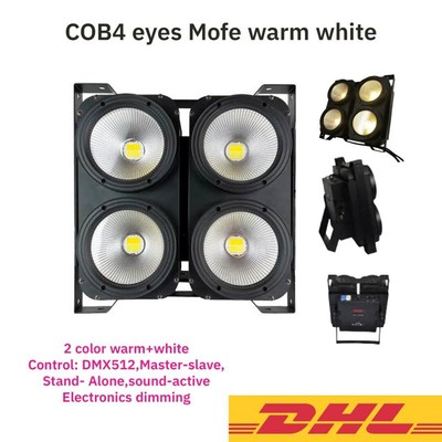 COB 4-eye audience light Mofe 2 color warm+white stage light film light consert | eBay