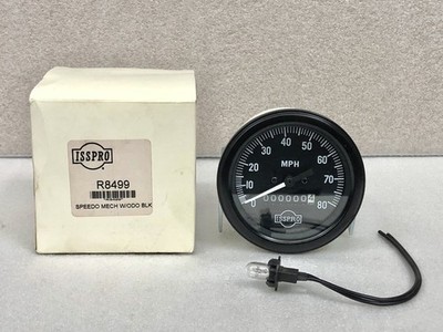 ISSPRO R8499 Mechanical Speedometer Gauge w/ Odometer 80mph 3-3/8in ...