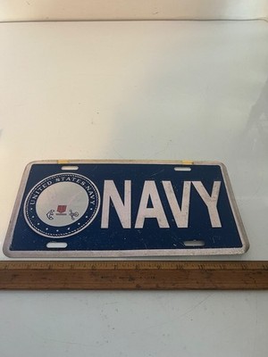 VINTAGE UNITED STATES NAVY LICENSE PLATE | eBay