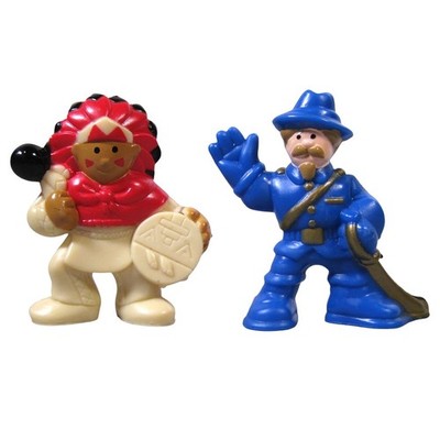 Lincoln Logs Western Frontier Fort Indian and Blue Soldier Replacement ...