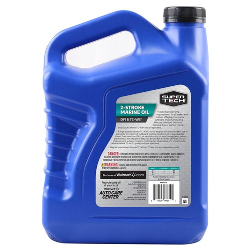 Super Tech TC-W3 Outboard 2 Cycle Engine Oil, 1 Gallon High-quality ...