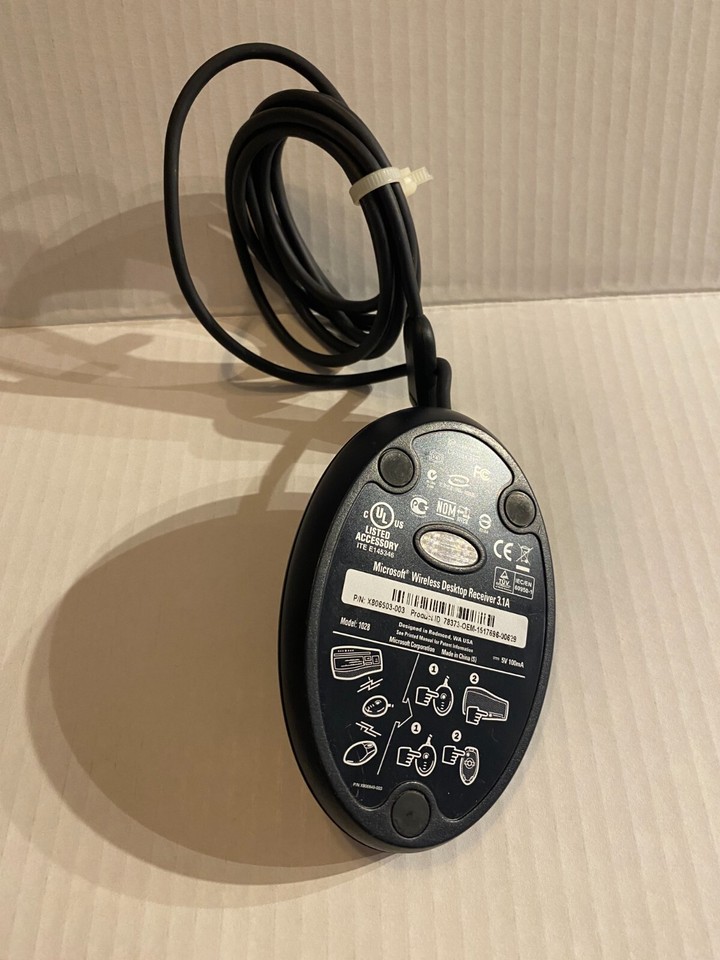 USED Microsoft Wireless Desktop Receiver 3.1A Model 1028 310 Mouse ...