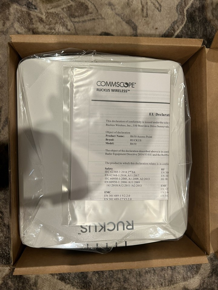 NEW UNUSED IN BOX -Ruckus 901-R650-US00 DUAL-BAND 802.11AX Wireless ...