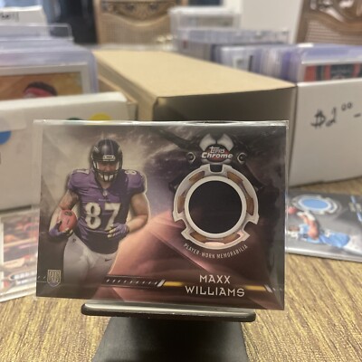 2015 Topps Chrome Player Worn Memorabilia Maxx Williams (TCRR-MW) (RC ...