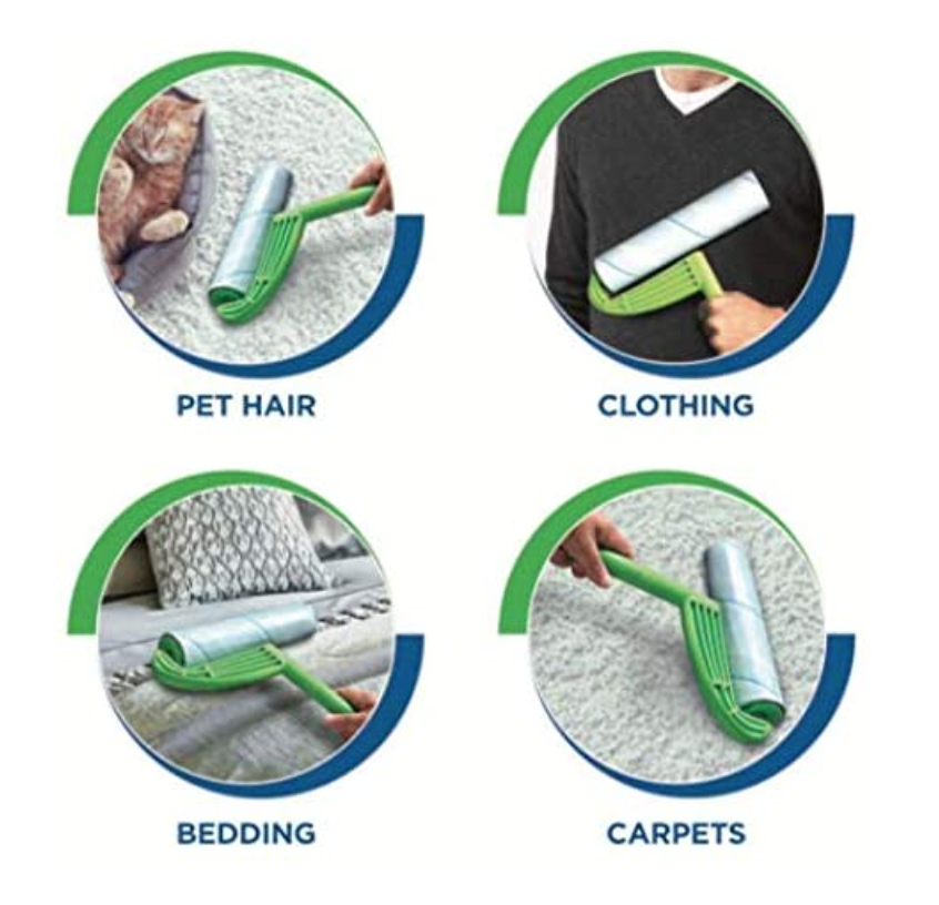 Leo Cleaning Big Lint Roller 3 / 6 Roll of Refill Pet Hair Removal ...