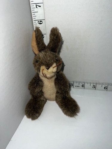 vintage full body plush brown EASTER bunny rabbit hand puppet Folkmanis ...