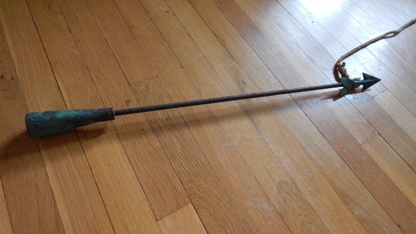 27 3/8 Inch Long Wrought Iron/Brass/Bronze Whale Harpoon With No Pole ...
