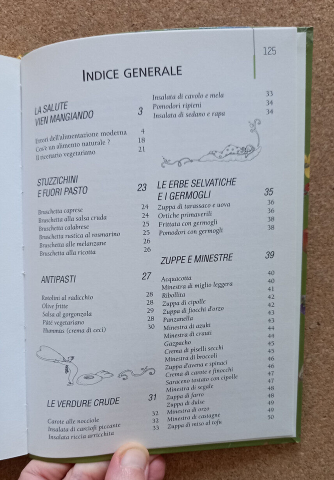 LIBRO Ricette LA PICCOLA BIBBIA DELLA CUCINA VEGETARIANA Pedrotti 2001 ...